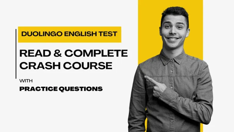 DET Prep Course: Read and Complete - DET Practice